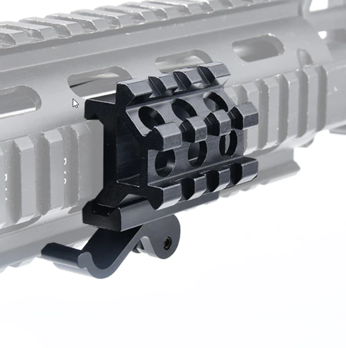 1 Inch Rail Mount Riser with 45° Rail (Quick Detachable) – Skirmshop