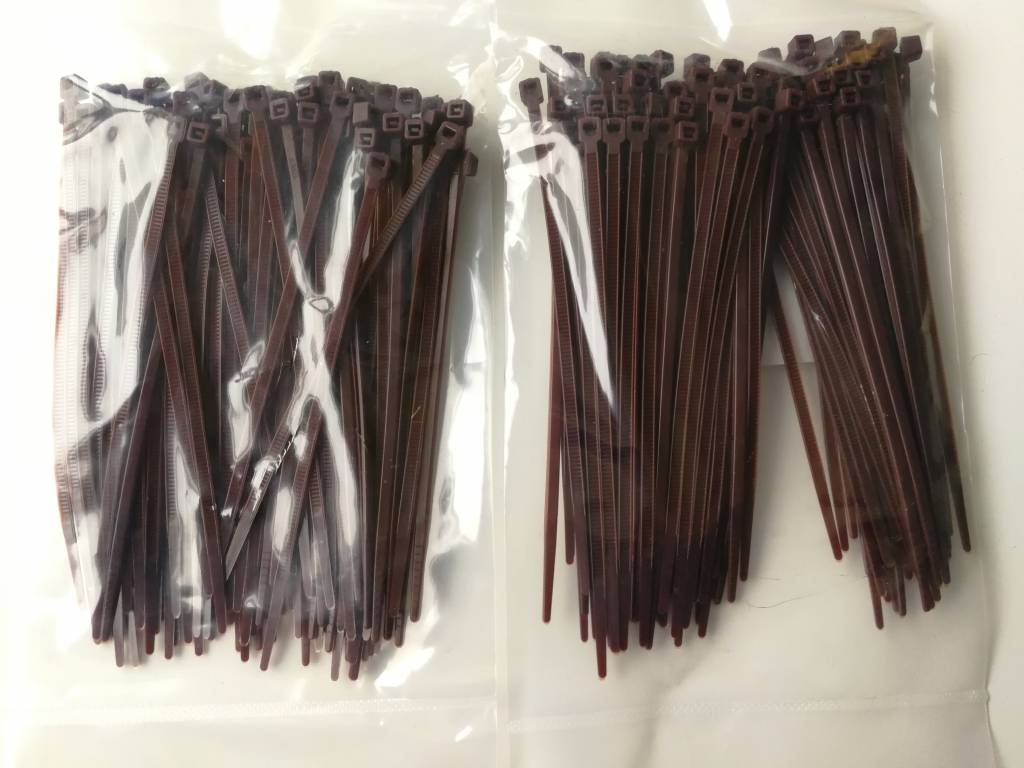 Brown Nylon Plastic Cable Tie wraps 200 pieces – Skirmshop
